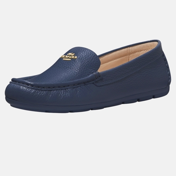 Coach | Shoes | Coach Womens Marley Comfy Elegant Blue Loafers Sz 75 ...